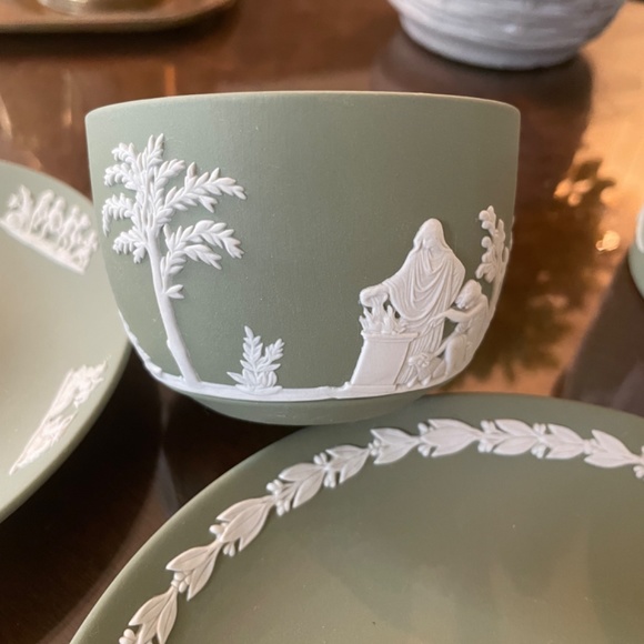 Wedgwood | Dining | Wedgewood Vintage Green Jasperware 4 Pieces | Poshmark